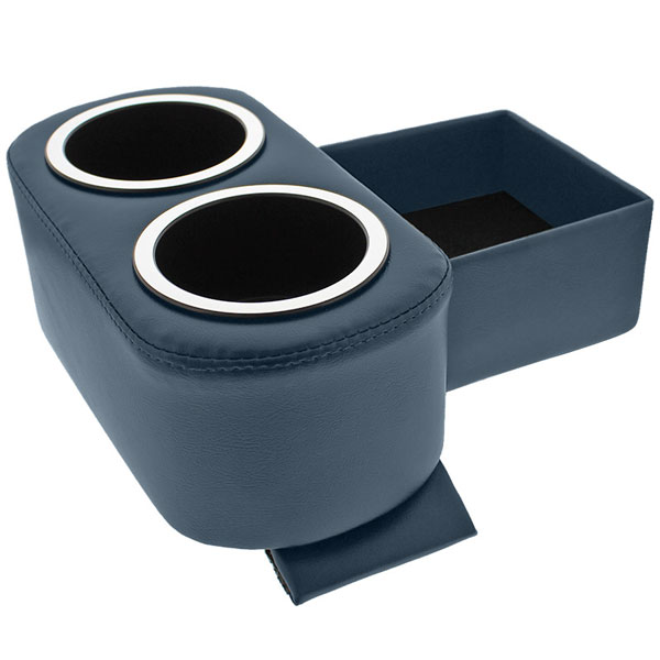 Blue Hot Rod Shorty Floor Console & Cup Holders | CupHoldersPlus