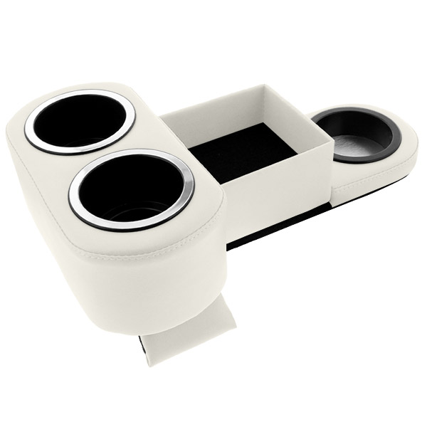 White Hot Rod Drinkster Console with Coin Holder: CupHoldersPlus.com