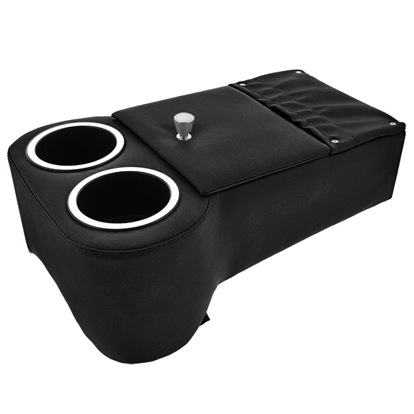 Madrid Black Low Rider Floor Mount Console