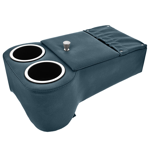 Metallic Dark Blue Low Rider Floor Mount Console