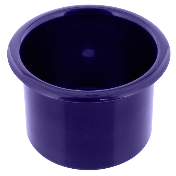 Spun Aluminum Large Cup Holder Insert Purple | CupHoldersPlus